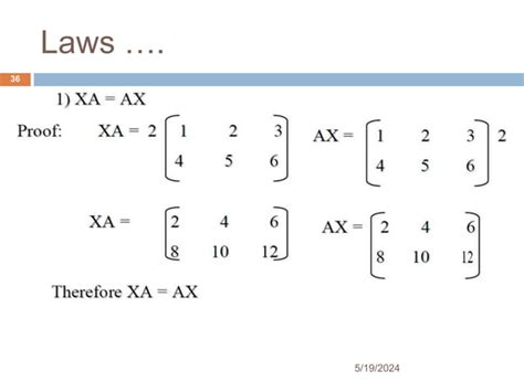 2 Chapter Two Matrix Algebra And Its Application Pptx
