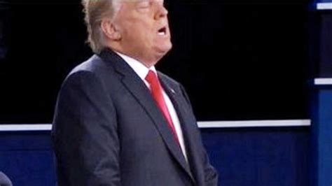 Second Presidential Debate Creepy Stalking Intimidation Anger