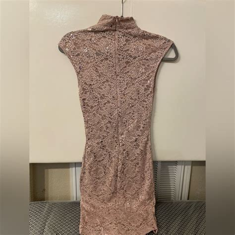 Windsor Dresses Mauve Colored Small Cocktail Dress With Beading