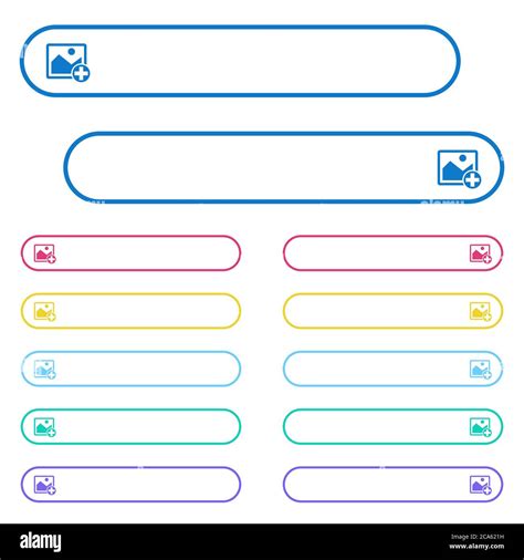 add new image icons in rounded color menu buttons left and right side