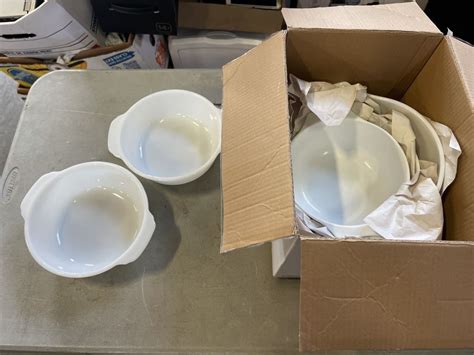 Box Of Pyrex Dishes