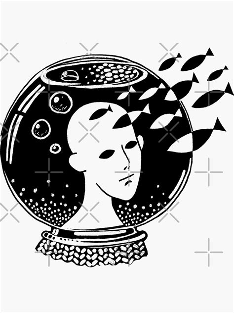 Dreamer Aquarium Sticker For Sale By Ricky Blue Eyes Redbubble