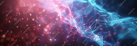 Futuristic Digital Network Background A Dynamic Abstract Digital Network Background With Inte