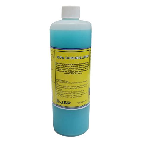 Dental Lab Debubblizer Surfactant Blue 16 Oz Bottle Jsp Dental