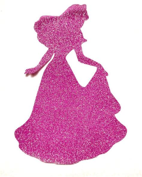 Princess Aurora Glitter Decal DIY Iron On Vinyl Birthday Princess Sleeping Beauty For