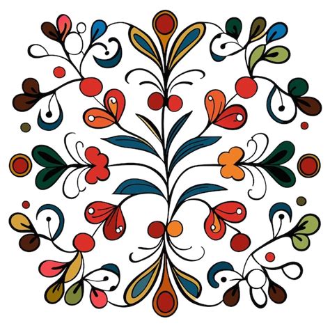 Premium Vector Digital Vector Illustration Floral Edge