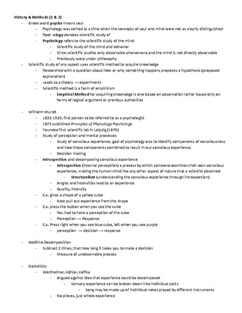 Psyc 1100 Exam 1 Review Psyc 1100 Exam 1 Study Guide James Dixon