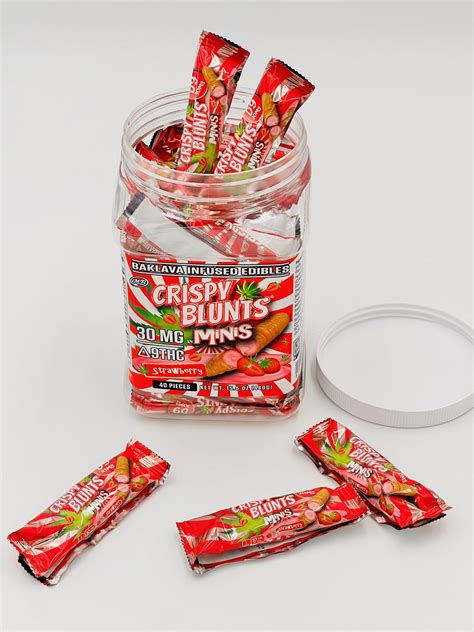 D9 Minis 30mg Each With Strawberry Crispy Blunts Cream Crispy Phyllo D