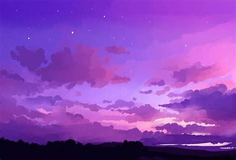 Aesthetic Anime Garden Purple Violet Hd Wallpaper Pxfuel