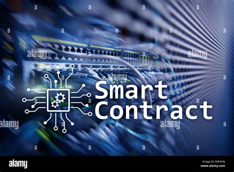 Smart Contract Blockchain Technology In Modern Business Stock Photo