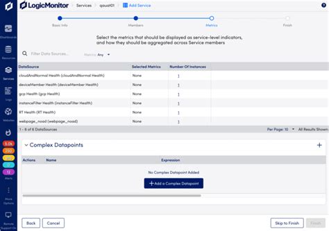 adding a service logicmonitor