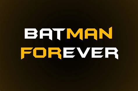 Batman Forever Font All Free Fonts