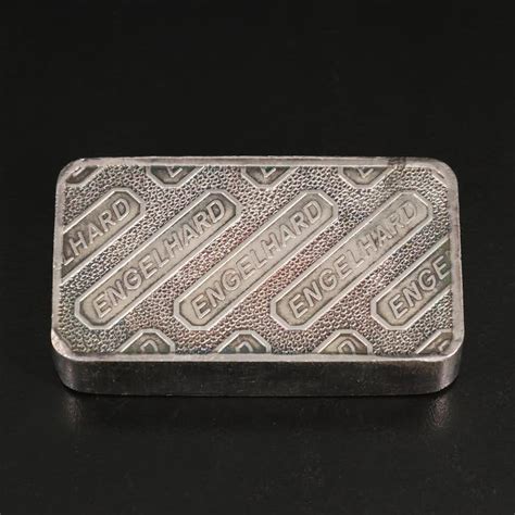 10 Engelhard Troy Oz Fine Silver Bar Ebth