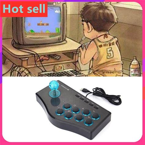 Wired Game Controller 3 In 1 Usb Wired Game Control Arcade Combat