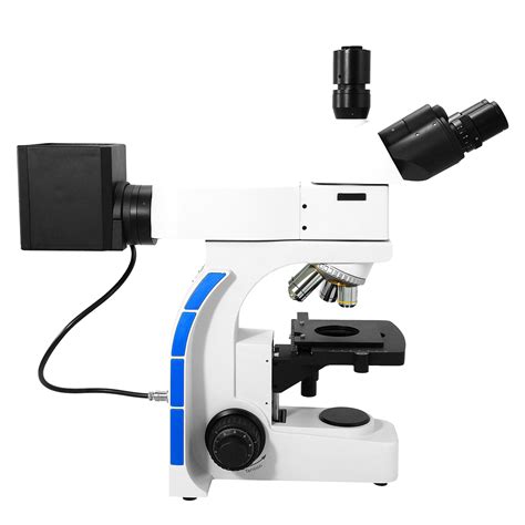 100x 800x Metallurgical Microscope Trinocular Halogen Light Bright
