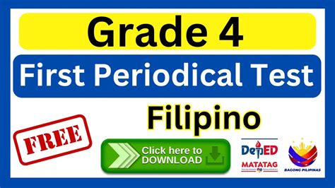 Grade 4 Matatag First Periodical Test In Filipino 4 Learning Pal