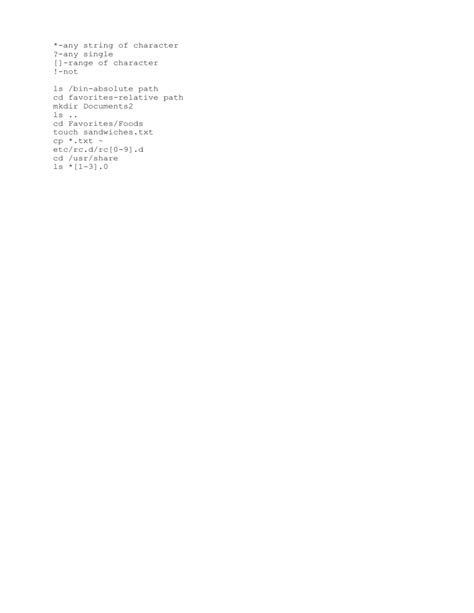 Linux Command Line Cheat Sheet
