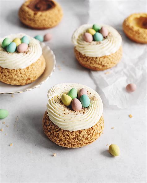 Mini Egg Cream Puffs Choux Au Craquelin Teak And Thyme