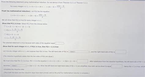 Solved Prove The Following Statement Using Mathematical