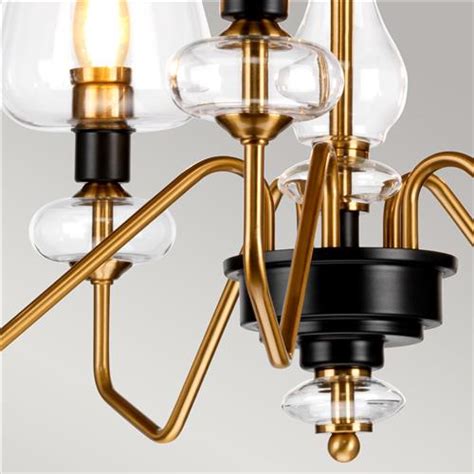 Armand 5 Light Aged Brass Multi Arm Ceiling Light Dl Armand5 Ab The