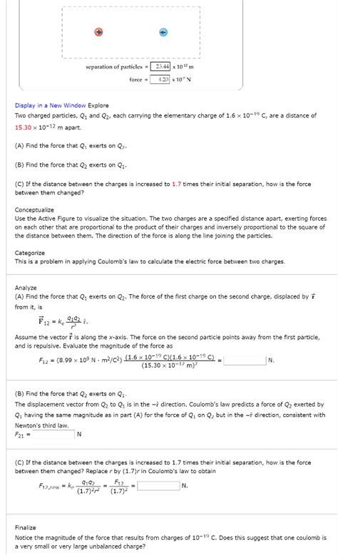 Solved Two Charged Particles Q And Q Each Carrying The Chegg