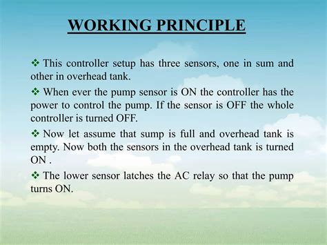 Water Level Automatic Pump Controller Pptx