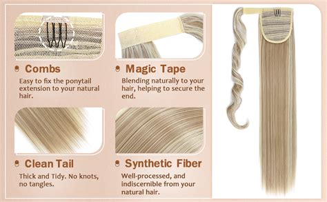 TESS Clip In Ponytail Hair Extensions Brown Inches A Dark Brown Straight Hair Extensions