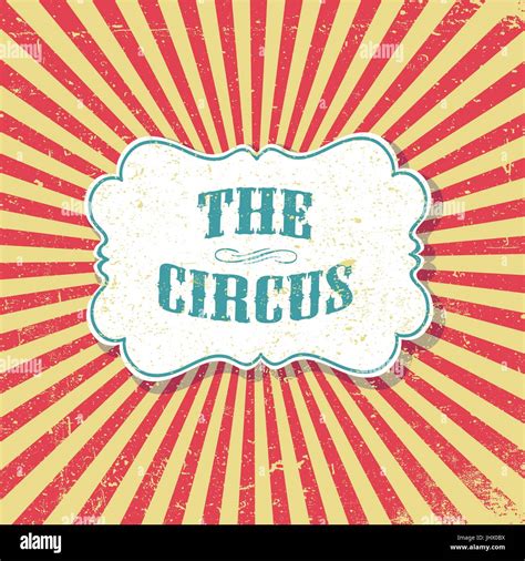 Vintage Circus Poster Background Advertising Vector Image