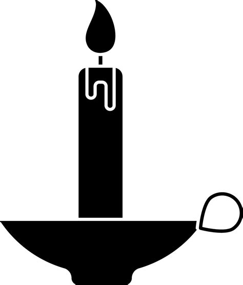 Vector Candle Icon Or Symbol 25096240 Vector Art At Vecteezy