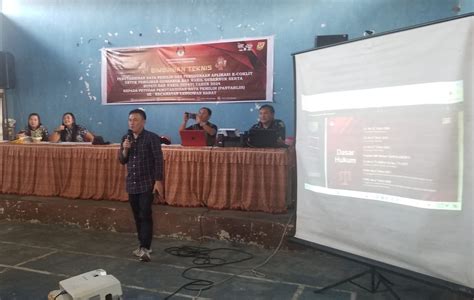 50 Peserta Pantarli Labar Mengikuti Bimtek Pemutahiran Data Pemilihan Dan Pengunaan Aplikasi E
