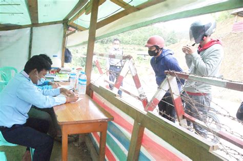 ကိုဗစ် ၁၉ ရောဂါ ကာကွယ်၊ ထိန်းချုပ်ရေးအတွက် ထန်တလန်မြို့အ၀င် လိုင်ပေါင