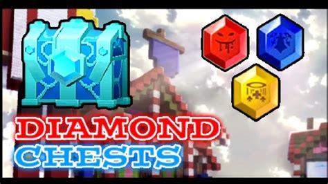 Opening Dimonds Chests In Blockman Go Bedwars Youtube
