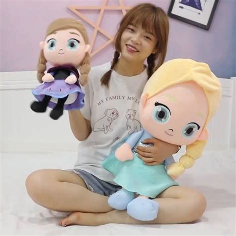 30cm Plush Doll Stuffing Doll Frozen Princess Elsa Anna Cartoon