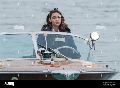 Venice Italy January 20 Actress Matilda De Angelis On Set During
