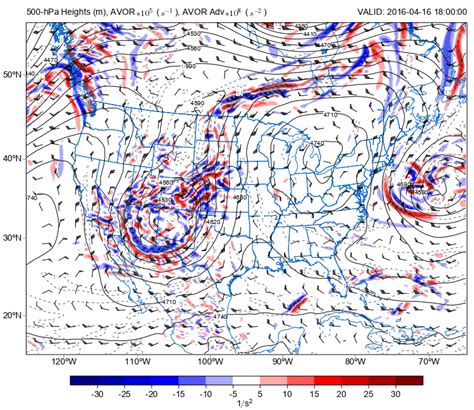 Vorticity Advection — Meteoinfo 36 Documentation
