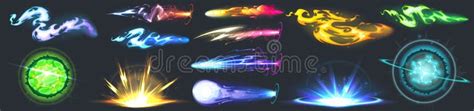 Space Guns Vfx Effect Explosion Laser Blasters Stock Illustration