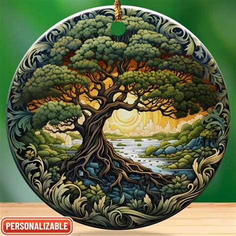 Personalizable Tree Of Life Ornament Handcrafted Tree Of Life Decoration Unique Artistic