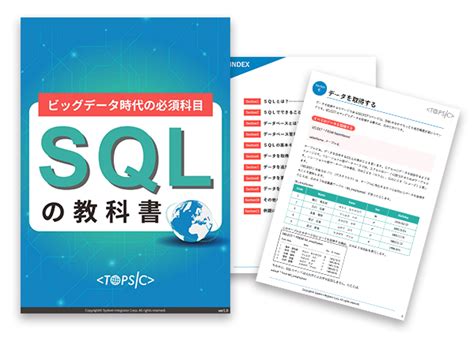 ビッグデータ時代の必須科目 sqlの教科書 ｜プログラミングスキル判定サービス topsic