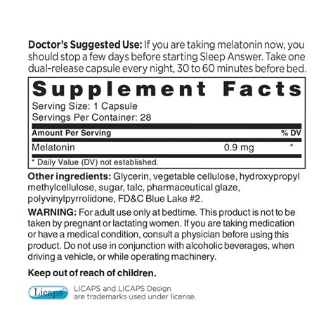 Melatonin Dose Chart For Sleep