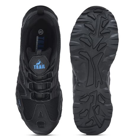 Black Sports Shoe For Men Woodland