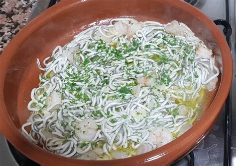 Gulas Con Gambas Al Ajillo Receta De Manuel Costa Cookpad