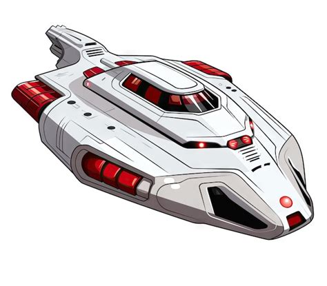 Nave Espacial Futurista Veículo Ufo Alienígena De Ficção Científica Em