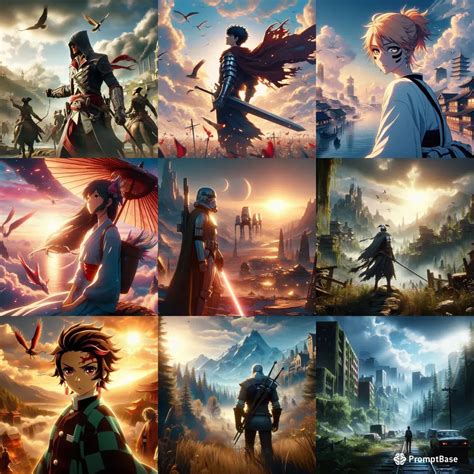 Game Scenes Anime Scenes Illustrations Dall·e Prompt Promptbase