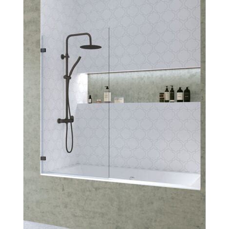 Mampara Bañera Frontal Puerta Abatible Vidrio Templado 6mm Antical