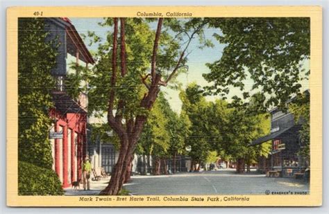 Columbia State Park California~shops Along The Mark Twain Bret Harte Trail~linen Ebay