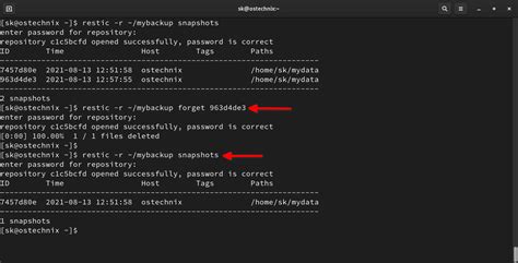 Backup And Restore Data Using Restic In Linux Ostechnix