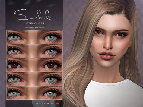 S Club Ts4 Wm Eyecolors 202102 Created For The Emily Cc Finds