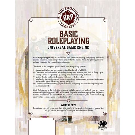 Basic Roleplaying Universal Game Engine