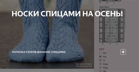 НОСКИ СПИЦАМИ НА ОСЕНЬ Копилка узоров Вязание спицами Дзен