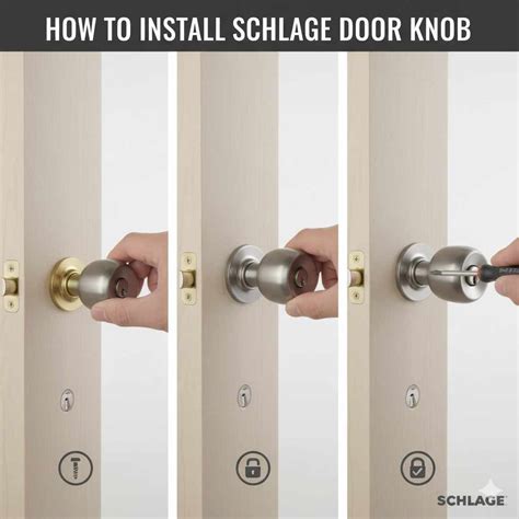 How To Install Schlage Door Knob Essential Guide Home Improvement Way
